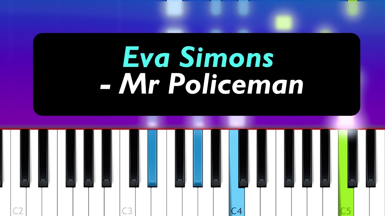 Eva Simons ft. Konshens - Policeman (piano tutorial) - YouTube