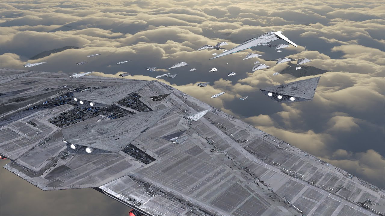 First Order vs Krayt Empire | Canon vs Legends Fleet Showdown - YouTube