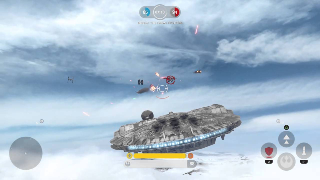 STAR WARS™ Battlefront Millennium Falcon Destruction - YouTube