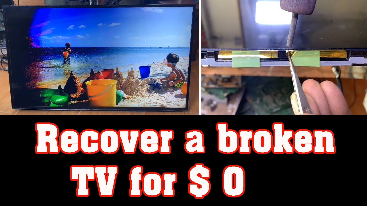 Recover a broken TV for $ 0 | LED TV Panel Repair - YouTube