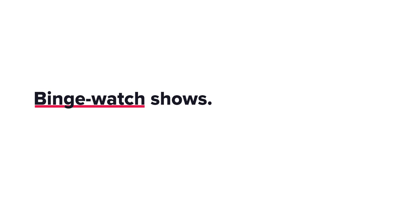 Binge-watch Shows - YouTube