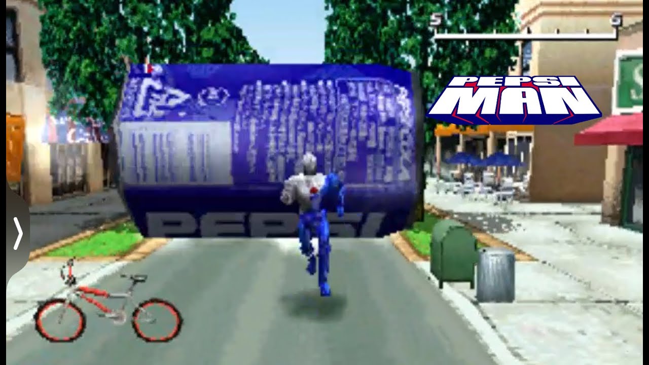 Pepsiman Running From A Pepsi Can - YouTube