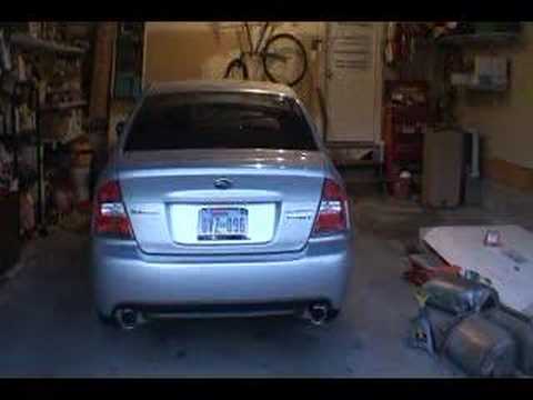 05 Subaru Legacy GT SPT Exhaust - YouTube