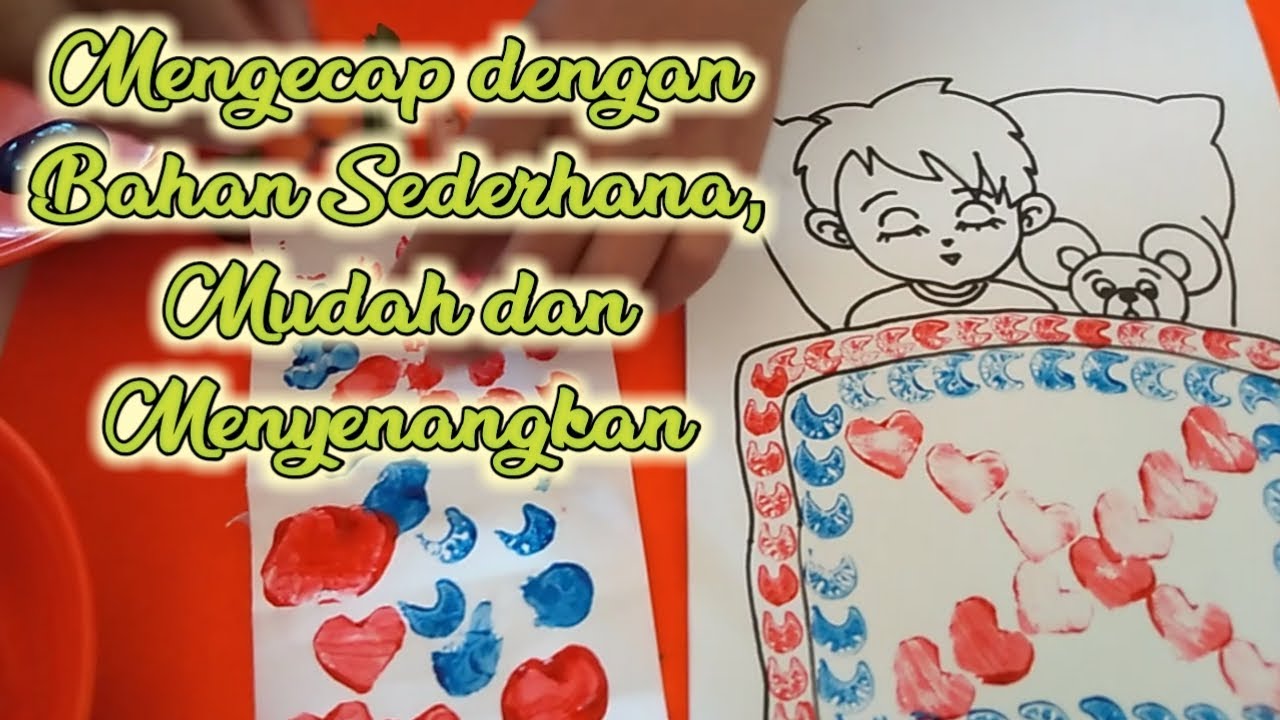 Bermain Warna.. Mengecap dengan Bahan dari Alam - YouTube