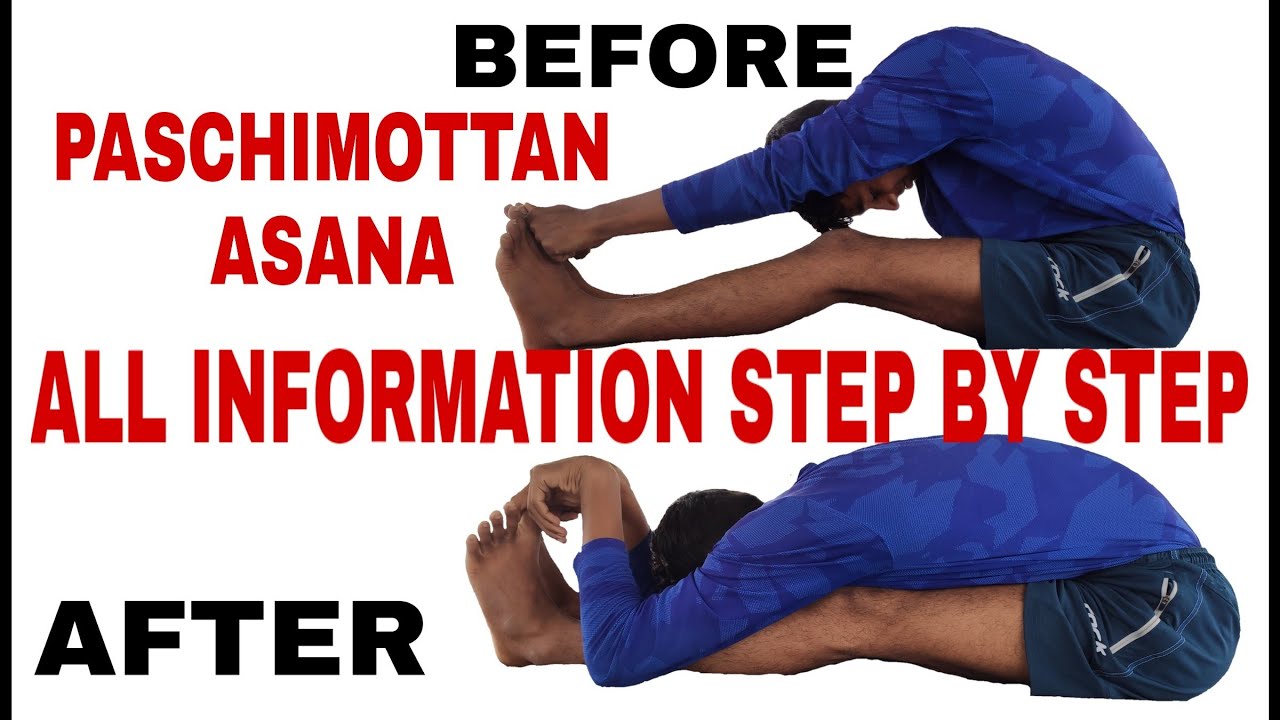 How To Do Paschimottan Asana Step by Step. Tutorial by yogasaathi ...