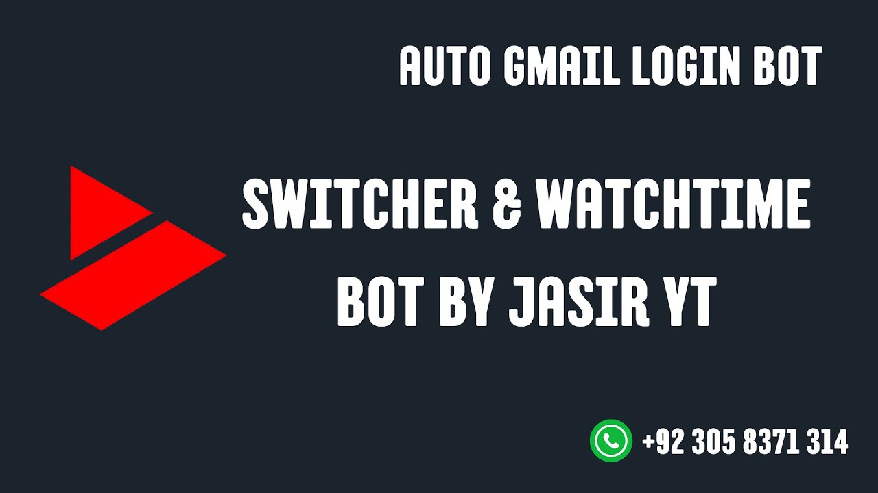 Auto Gmail Login Bot By Jasir YT Complete Features & Tutorial - YouTube