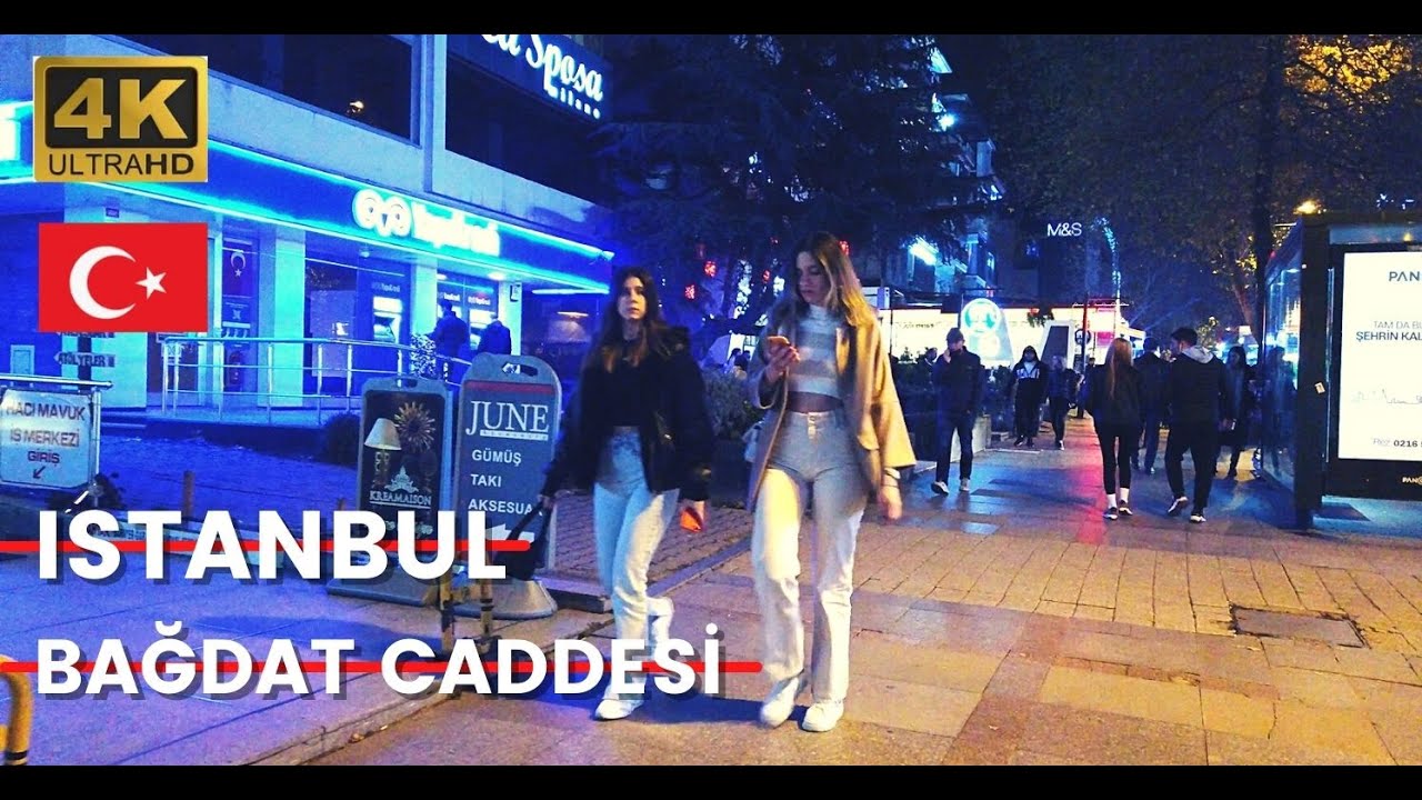 Istanbul BAGDAT STREET PART 2 | Walking Tour 4K | 11 December 2021|# ...