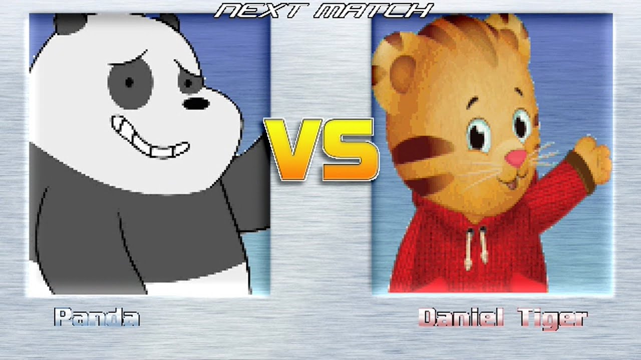 M.U.G.E.N BATTLES | Panda Bear vs Daniel Tiger | We Bare Bears vs ...