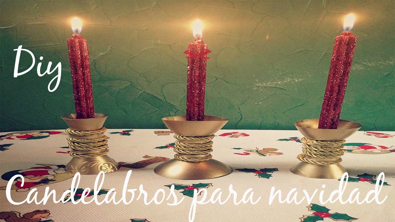 Manualidad De Candelabro Con Velas En Grupo DIY Como Hacer Portavelas