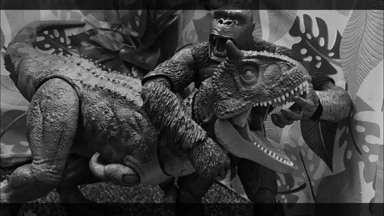 king kong versus V Rex stop motion - YouTube