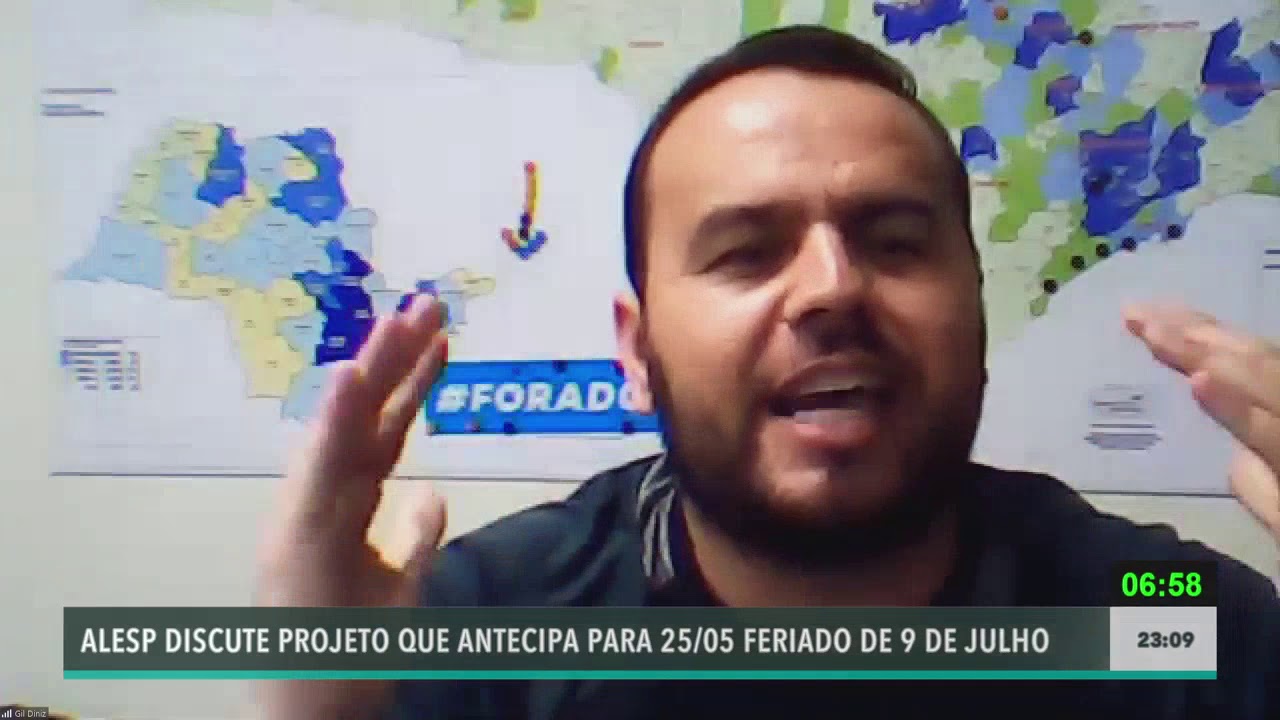 Gil Diniz, Deputado Estadual (PSL) - Sessão Plenária Virtual 21/05/2020 ...
