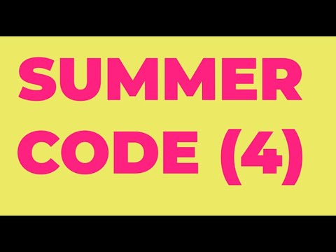 SUMMER CODE (4) - YouTube