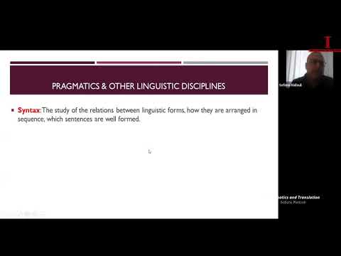 Pragmatics and Translation by Dr. Sofiene Mallouli