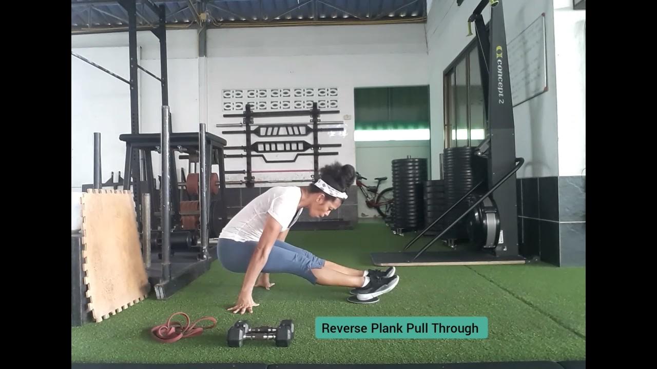Reverse Plank Pull Through (w/ gliders) - YouTube