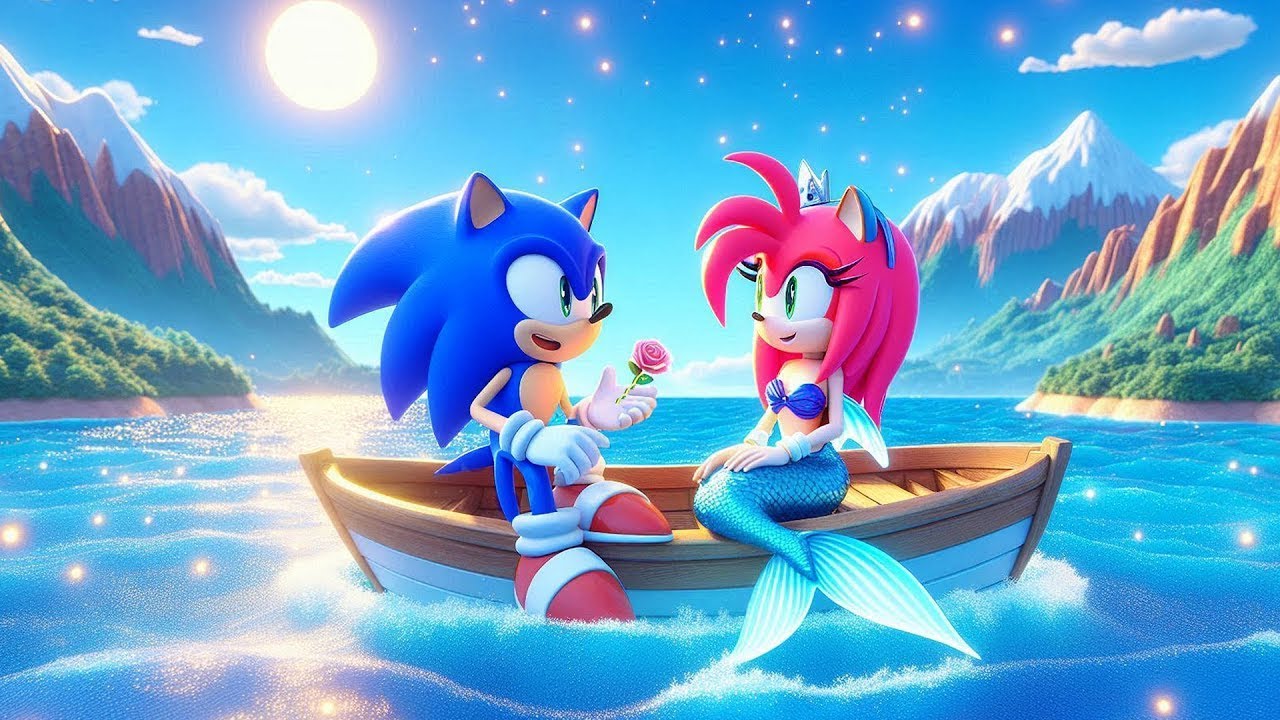 Sonic Falls In Love With Amy Mermaid!! - Love Story - Sonic The ...
