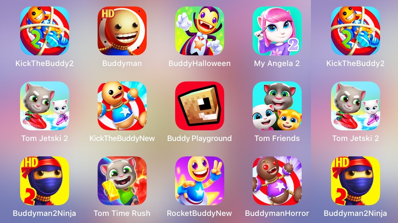 Kick the Buddy 2,Buddyman Kick 2,My Angela 2,Buddy Playground,Tom Friends,Rocket Buddy,Tom ...