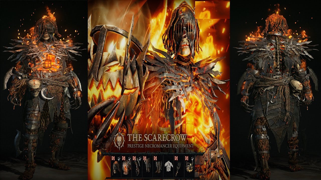 Halloween in D4!? The Scarecrow Necromancer Set! | Diablo 4 Cosmetic ...