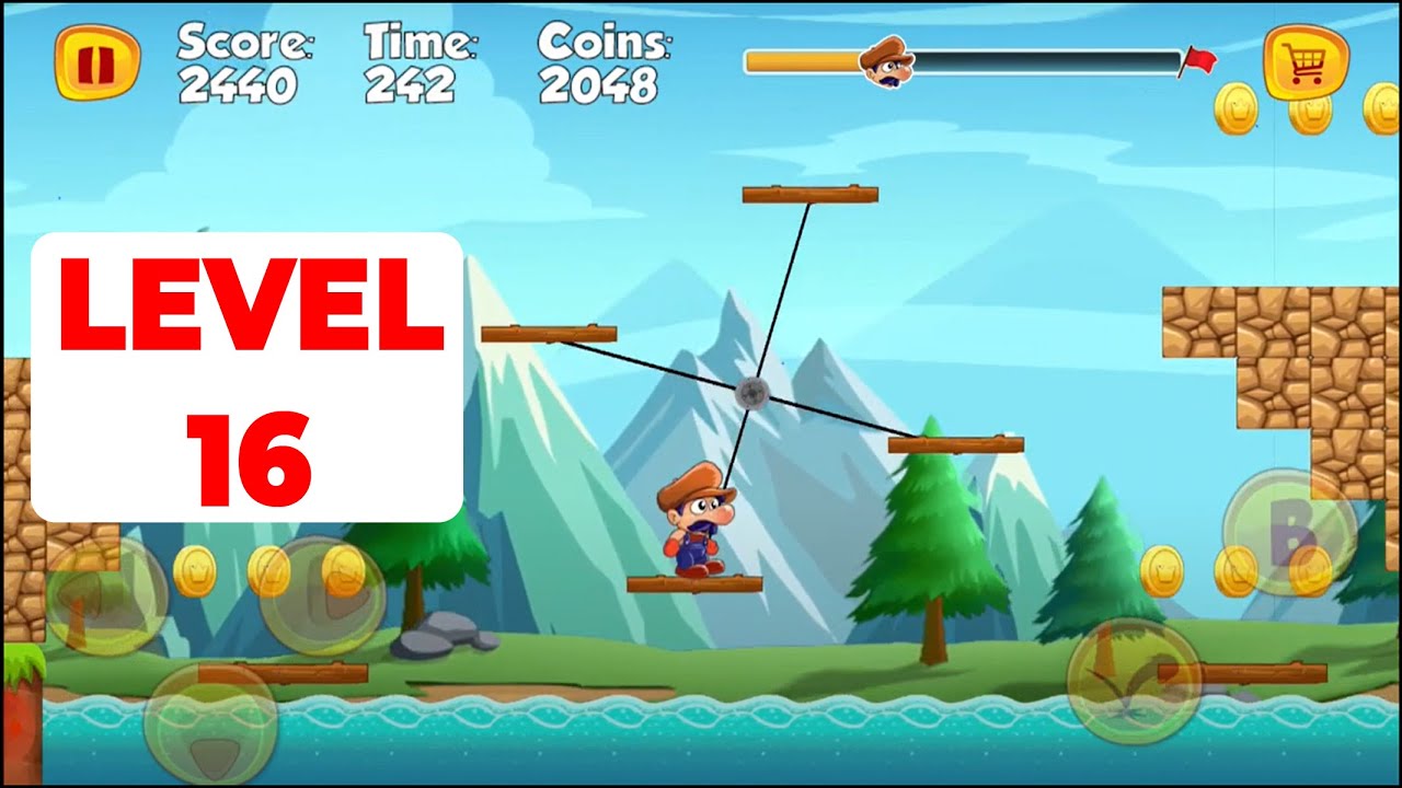 Super Bino Go LEVEL 16 - Super Mario - YouTube