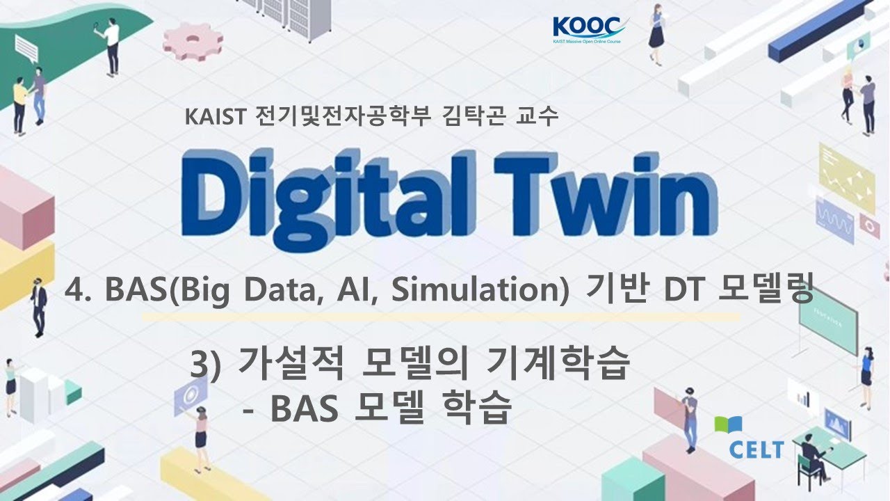 디지털트윈 [4. BAS(Big Data, AI, Simulation) 기반 DT 모델링] 가설적 모델의 기계학습 - BAS ...