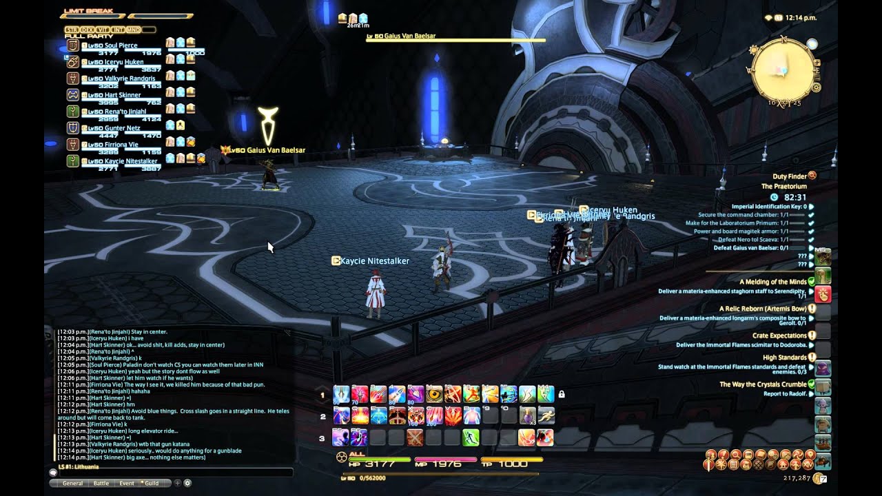 FFXIV:ARR - OST - Gaius van Baelsar boss (The Praetorium) - YouTube