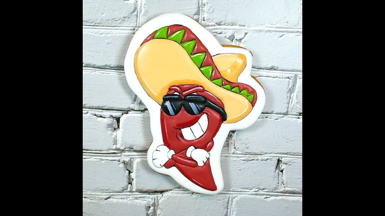 Chilli Pepper Decorated Cookie with Royal Icing| Пряник Перчик| Пряник ...