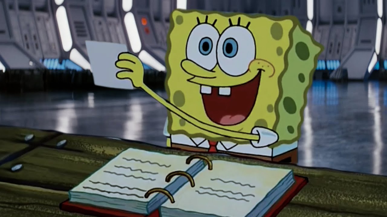 SpongeBob sees Darth Vader - YouTube