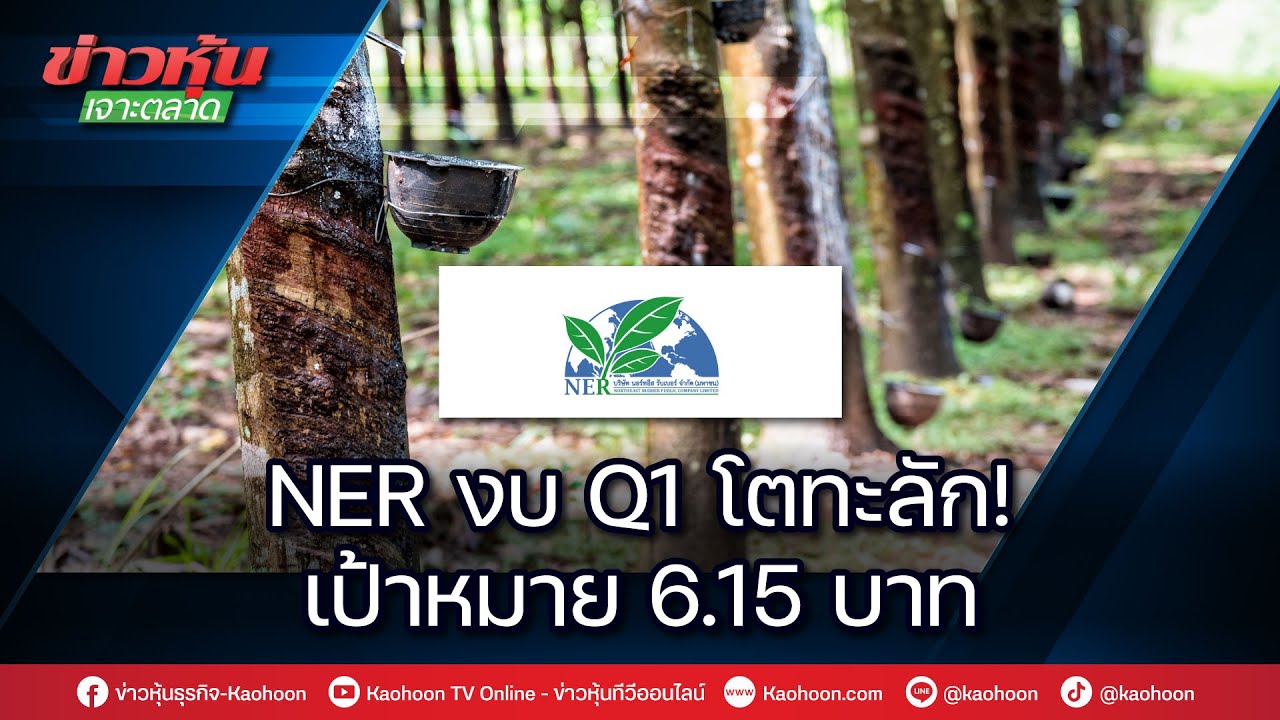NER งบ Q1 โตทะลัก! เป้าหมาย 6.15 บาท - YouTube