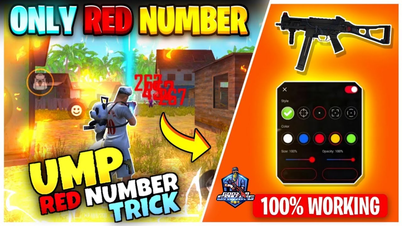 Not Possible Tips Possible | Top 3 UMP Best Trick || Only Red Number ...