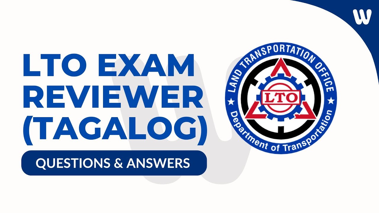 LTO Exam Reviewer with Answer (TAGALOG) - YouTube
