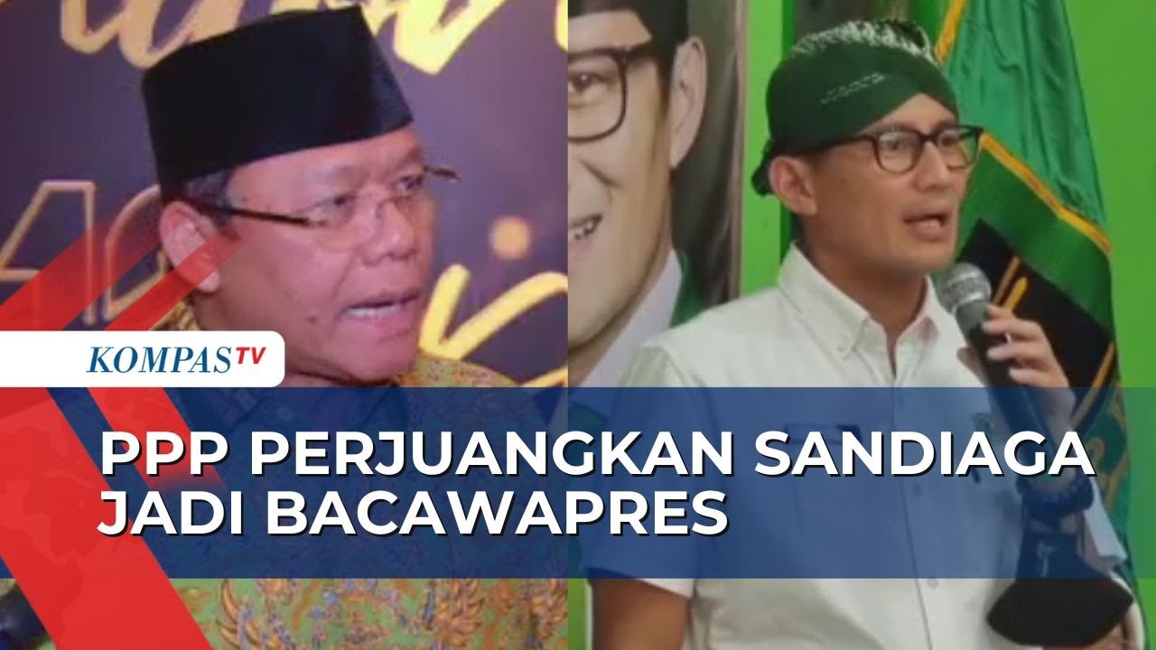 Komitmen PPP Perjuangkan Nama Sandiaga Uno jadi Bacawapres Ganjar di Pemilu 2024 - YouTube