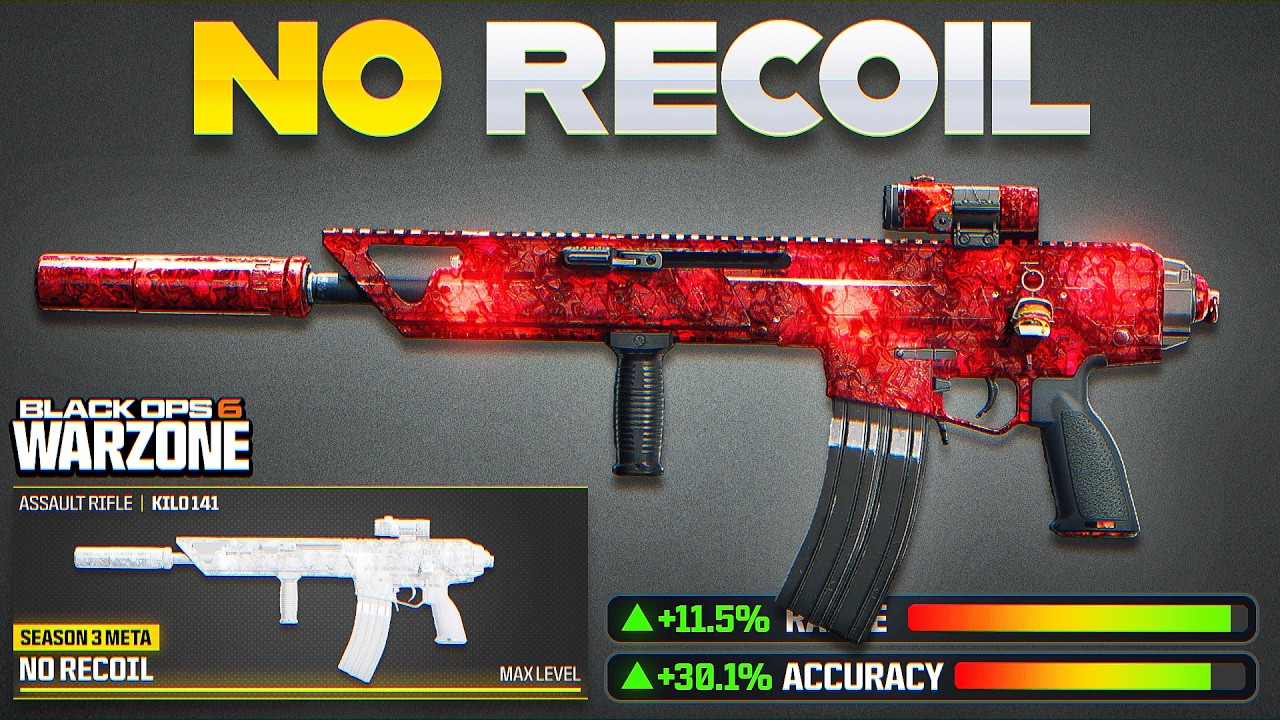the *NEW* NO RECOIL KILO 141 CLASS in WARZONE BO6! (Best AR Meta ...