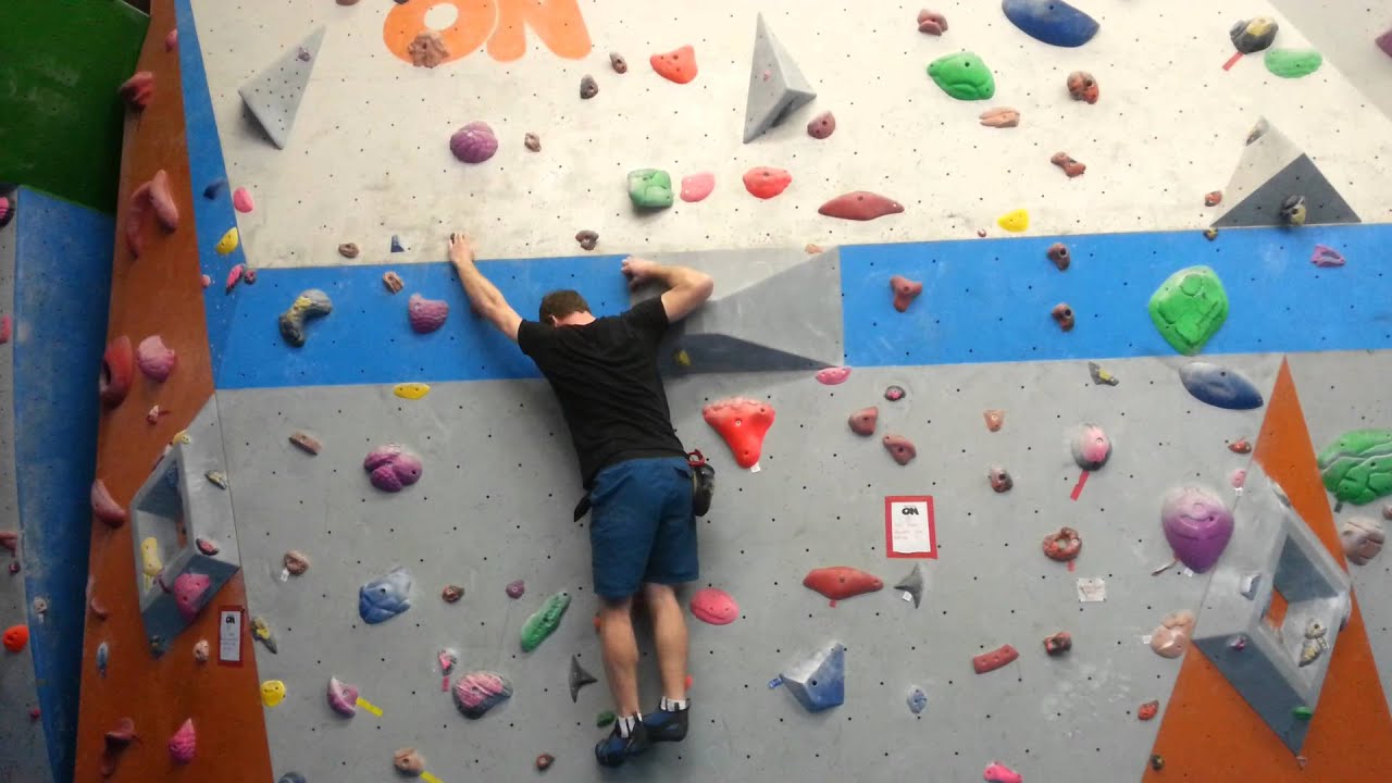Mile End Climbing Wall V4 black - YouTube