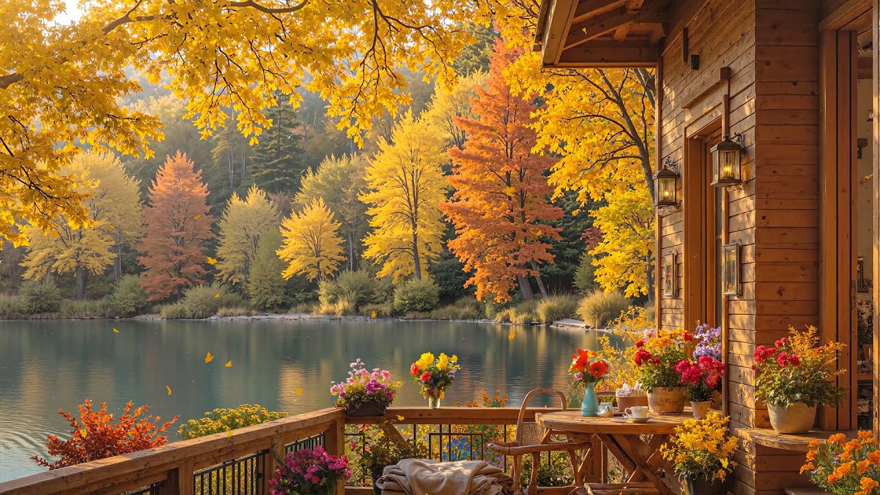 Autumn Horizon Glow | Piano & Nature Ambience for Quiet Reflection ...