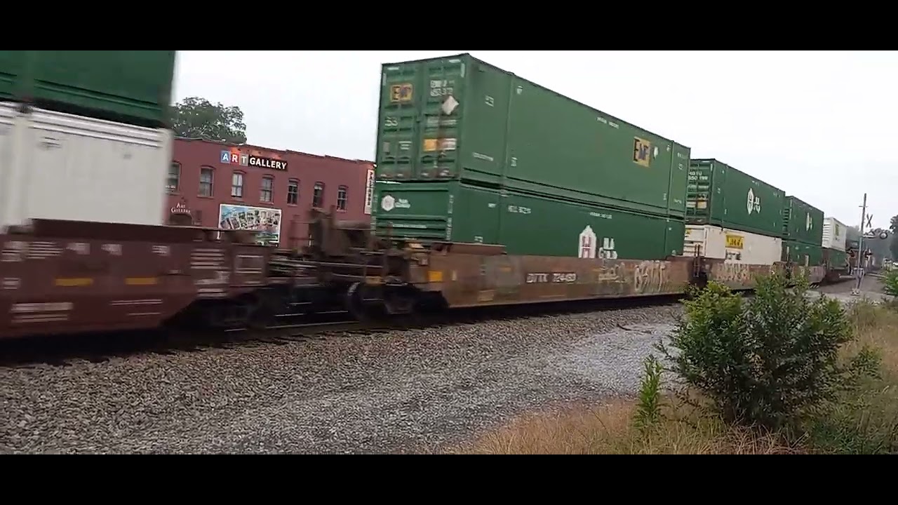 NS 204 with NS 1107 SD70ACE NS 1089 SD70ACE mid train DPUs UP8778 ...