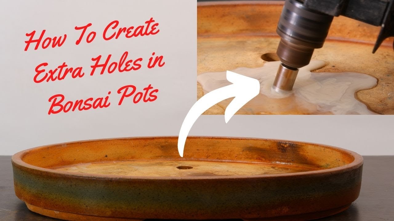 How to Create Holes In Bonsai Pots Easily - YouTube