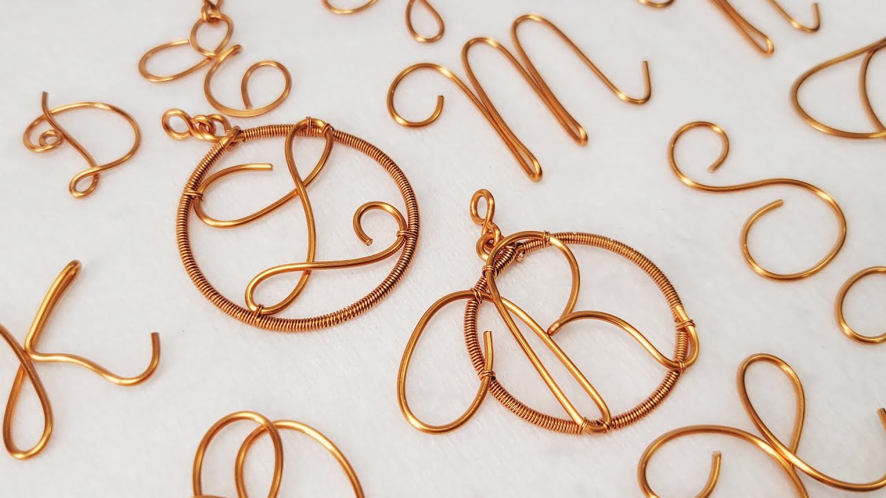 Full Alphabet | Simple way to use single letters to make pendant ...