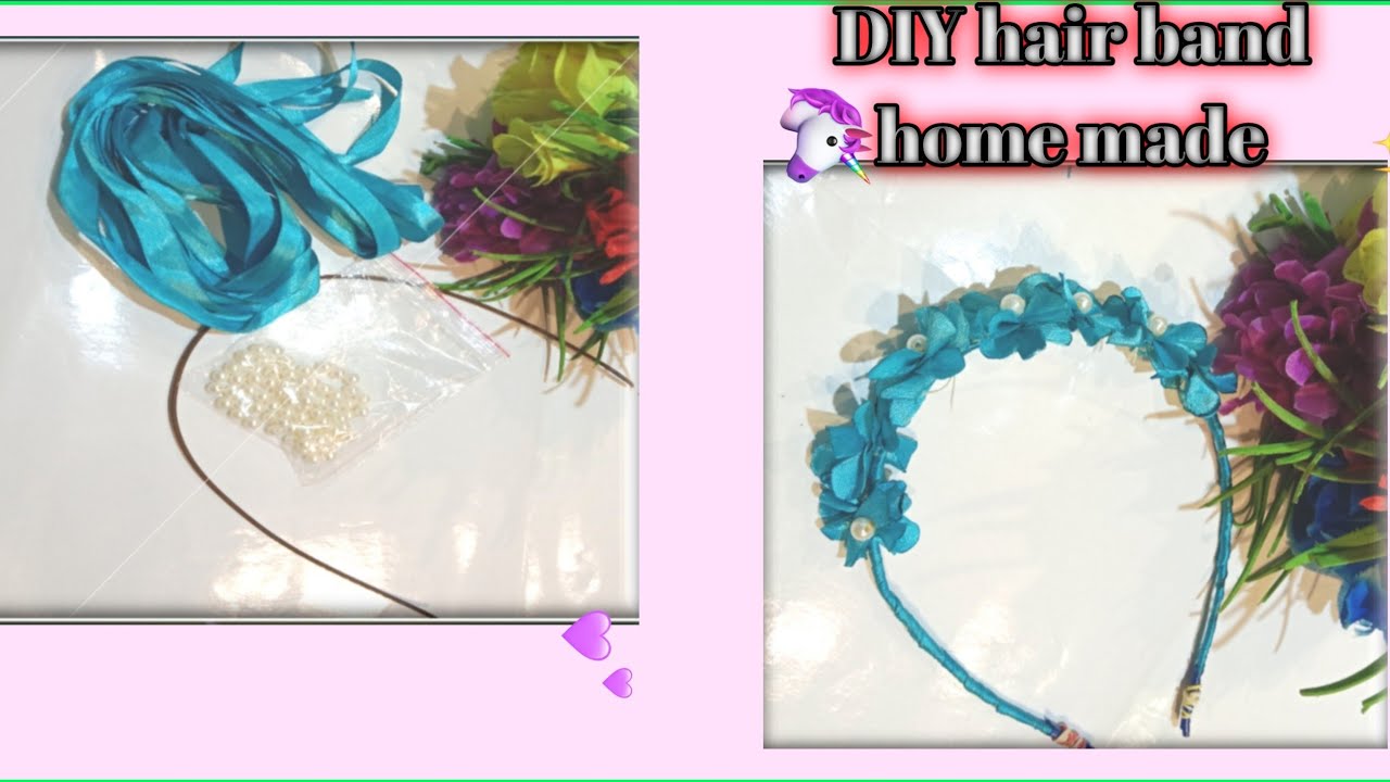 diy hairband making at homediy hair band making at home| diy hair bow ...