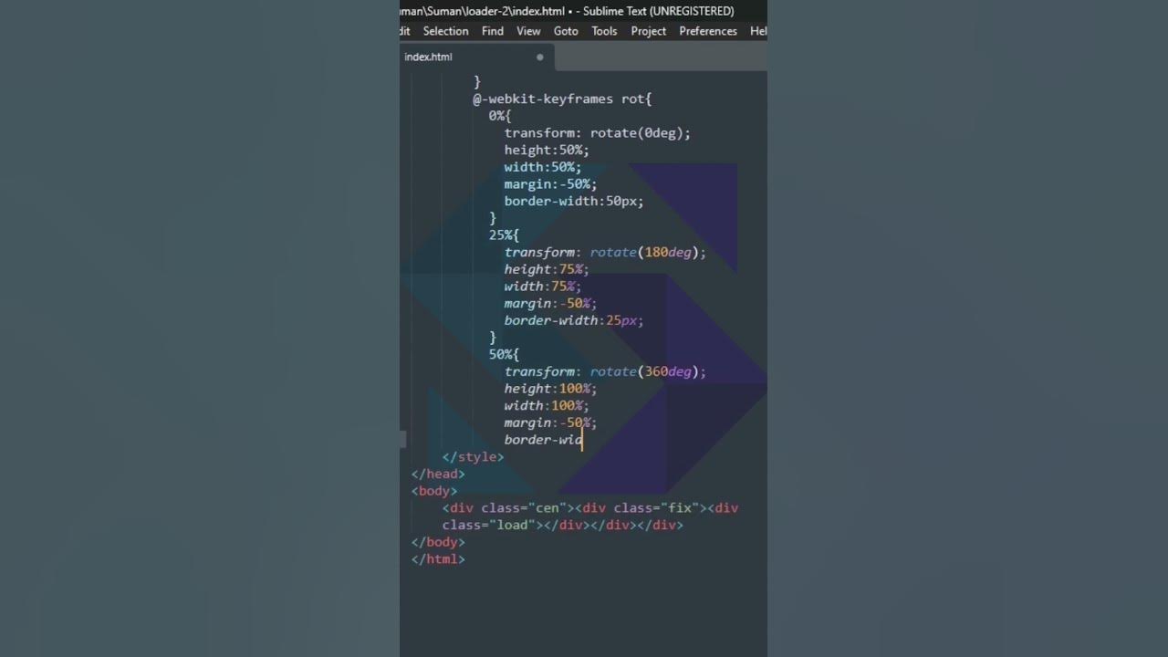 Css Loader Html Css Coding Htmlcss Tutorial Trending Youtubeshorts Code Viral Css