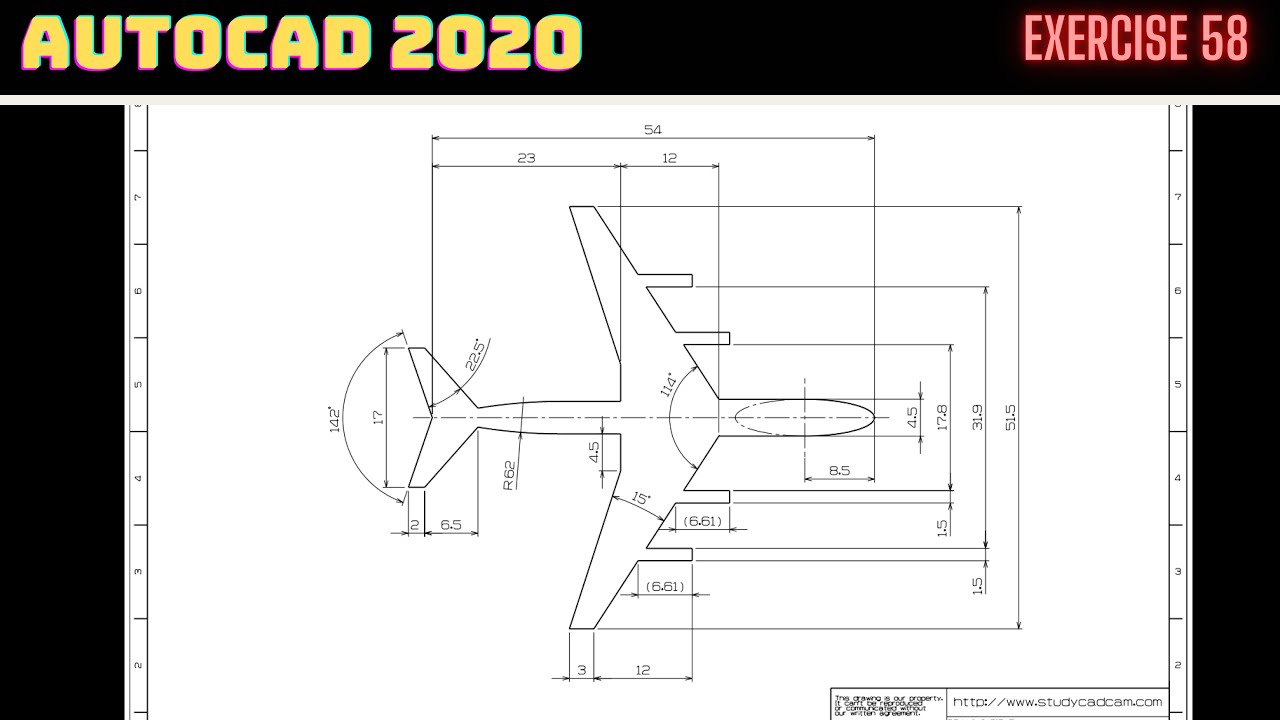 Autocad Uçak Çizimi | Autocad Airplane Drawing | Autocad Dibujo de ...