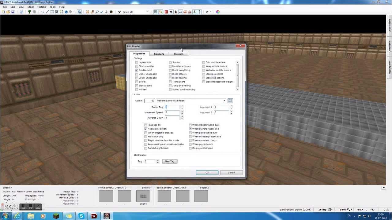 GZDoom Builder lift tutorial - YouTube