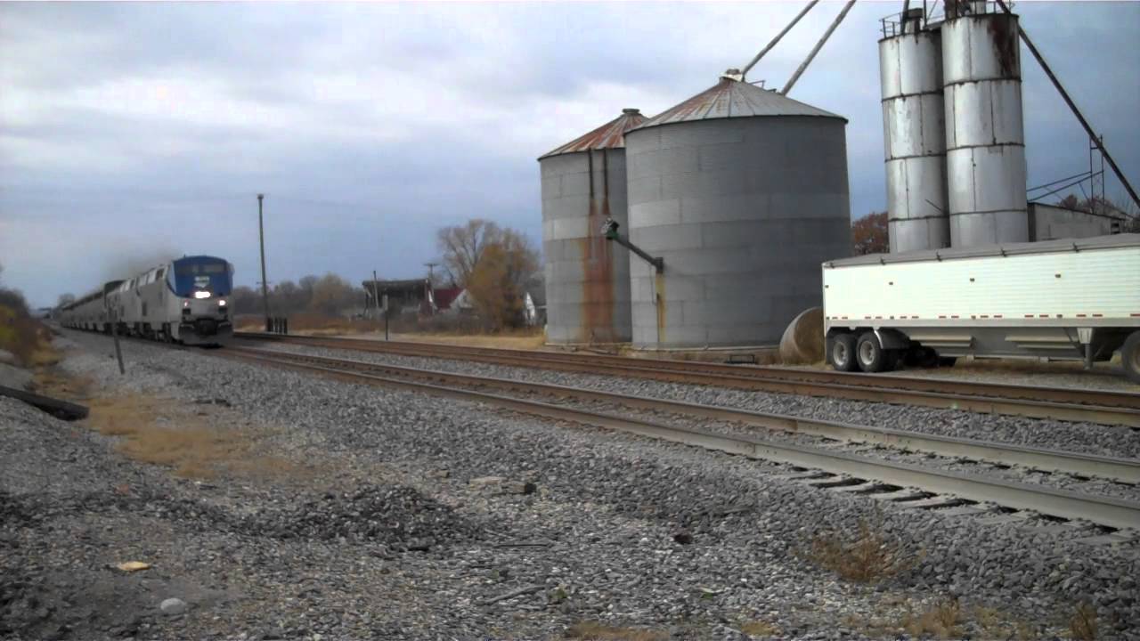 Amtrak SW Chief 4 flies at Elmer, Mo. - YouTube