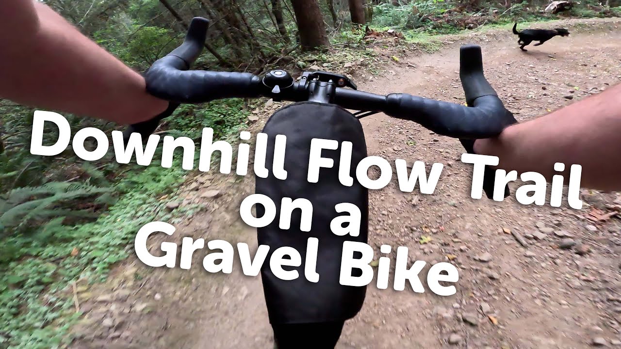 Downhill Flow Trail on a Gravel Bike - YouTube