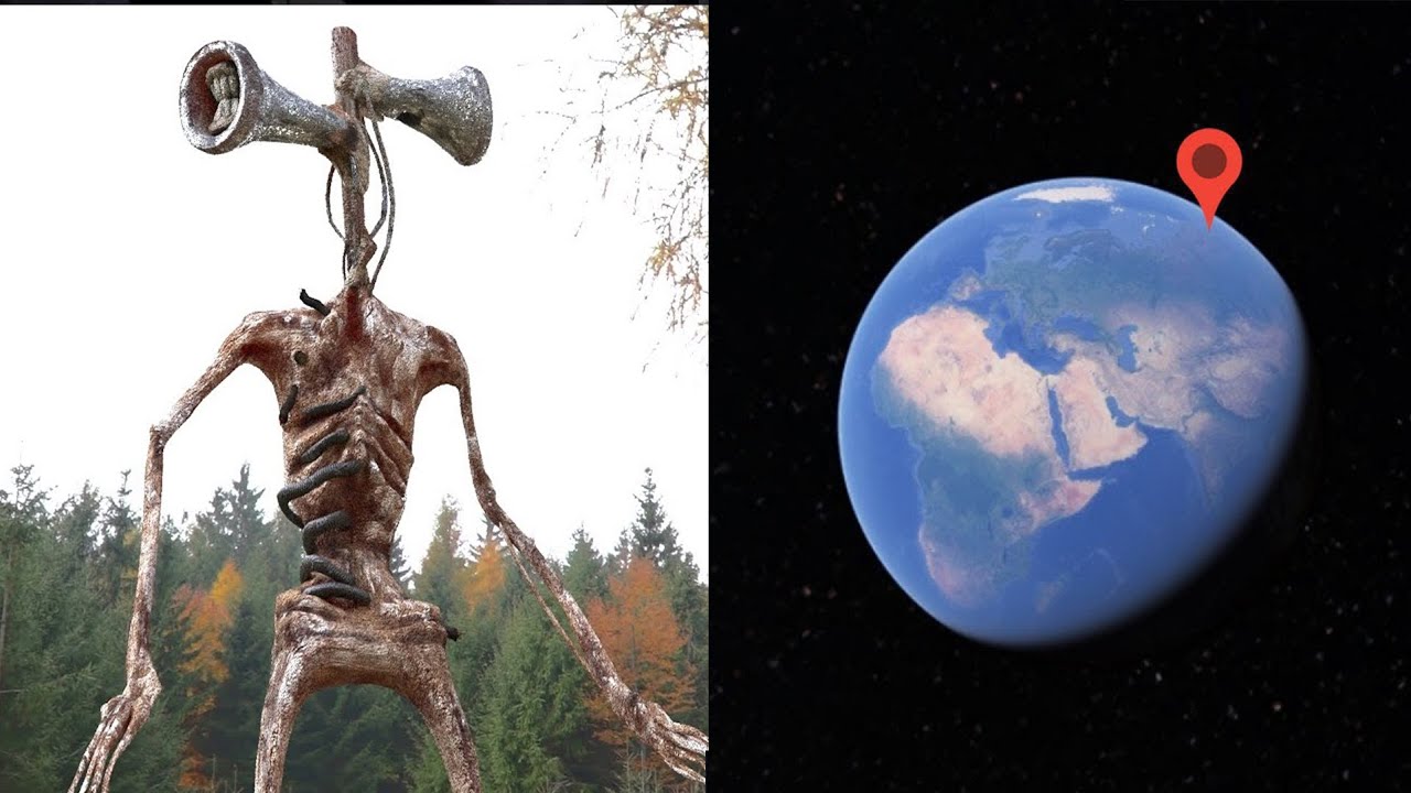 Holly! Found Siren Head in real Life on Google Earth! - YouTube