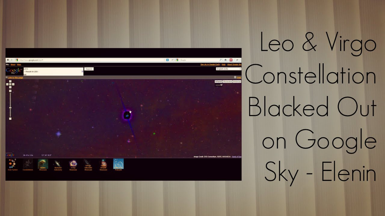 Why is Leo & Virgo Constellation Blacked Out on Google Sky - Elenin ...
