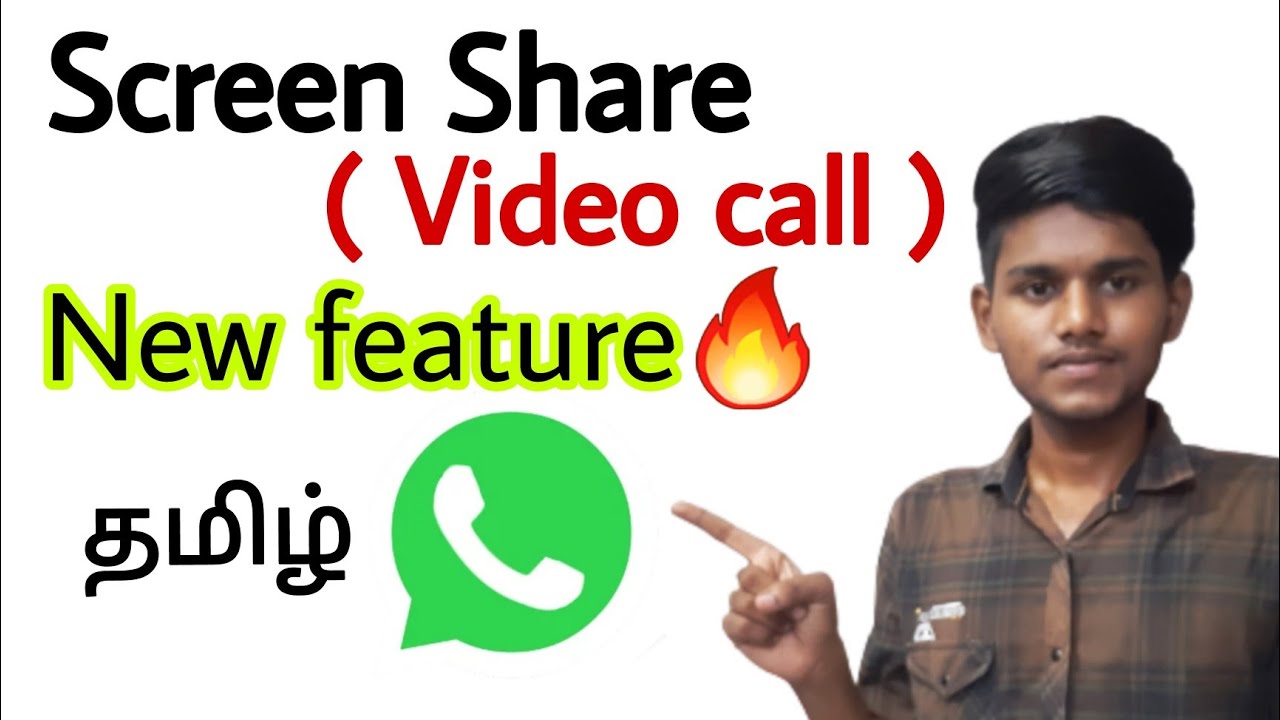 how to share mobile screen on whatsapp video call in tamil / whatsapp ...