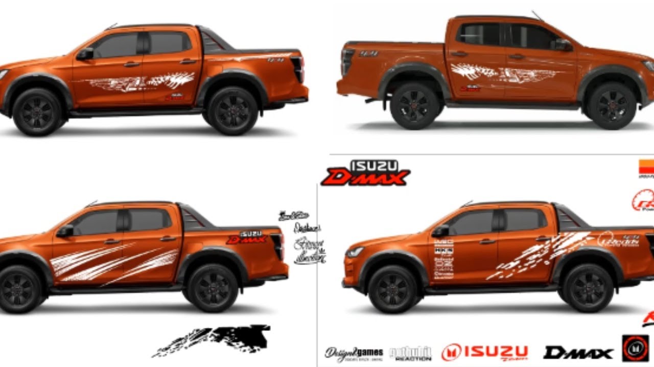 Isuzu DMAX | Design | Concept | Body Sticker Decals - HDS - YouTube