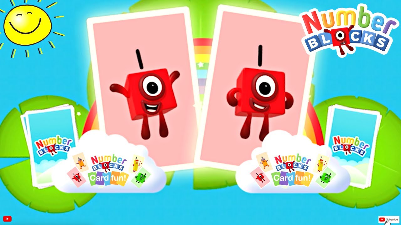 Numberblocks Card Fun Find Matching Value Learn Numbers Part 14