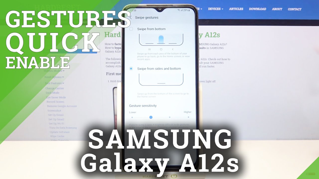 How to Change Gesture Sensitivity on SAMSUNG Galaxy A12s – Increase Gesture Sensitivity - YouTube