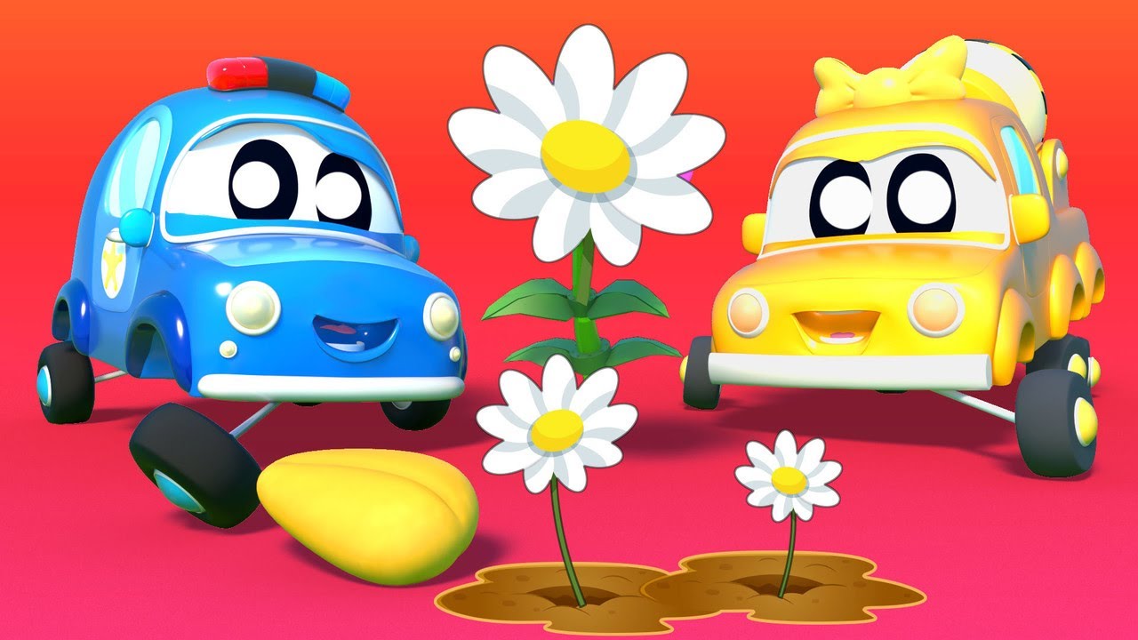 Baby Trucks - Let’s GROW FLOWERS with BABY CARS! | Go Go Babies | Car ...