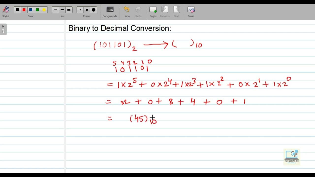Binary to Decimal Conversion | Number System | ThinkComputer - YouTube